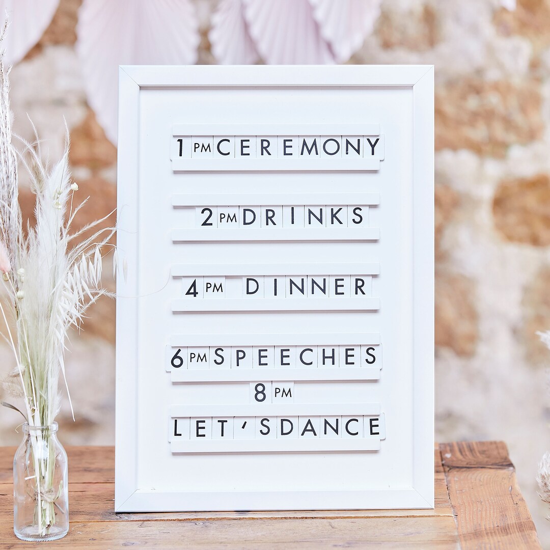 White Letter Display Board Peg Letter Board Sign Wedding - Etsy