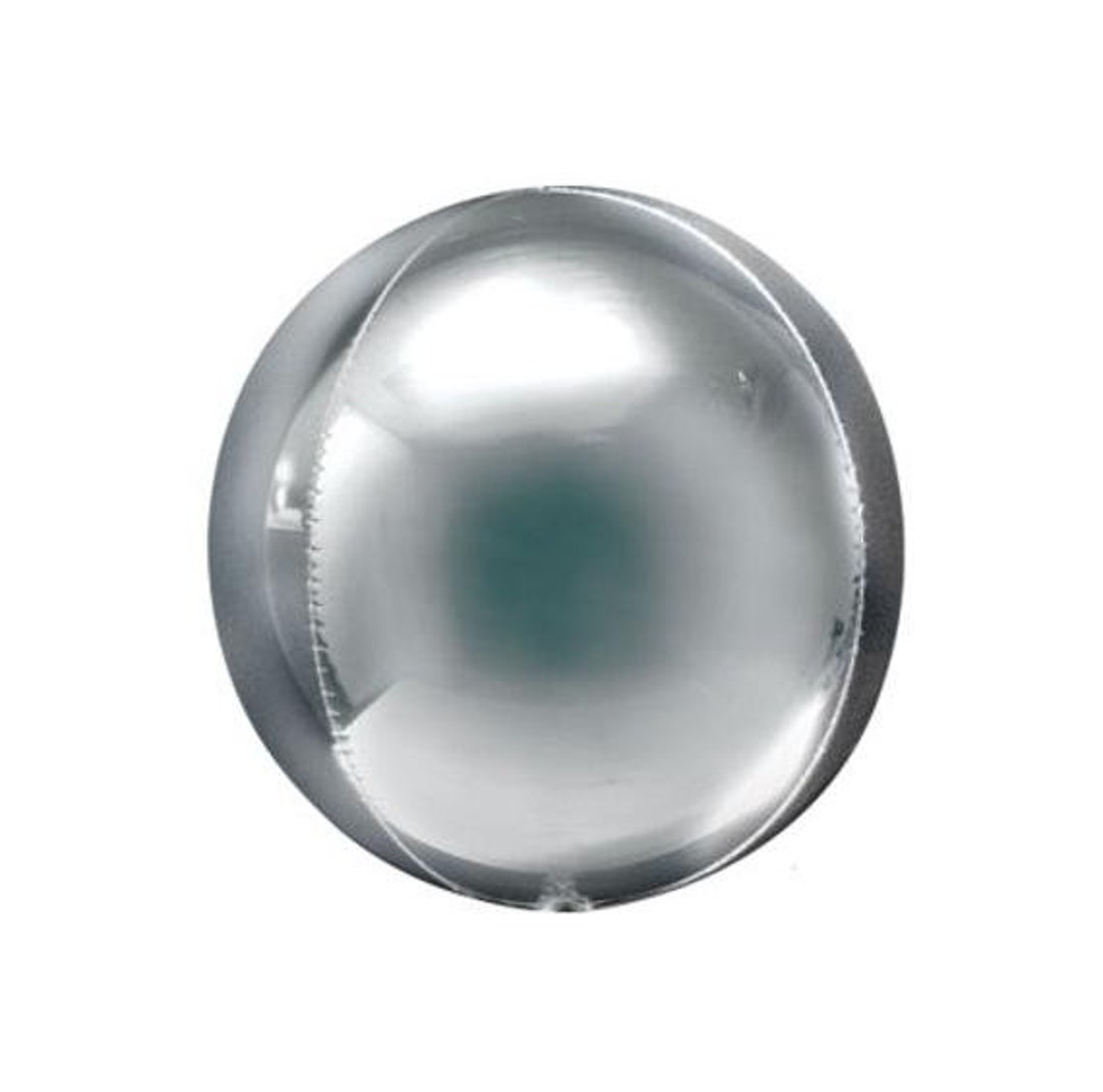 Silver Orbz Balloon, Orb Silver Party Decor, Balloon Decoration, Baby ...
