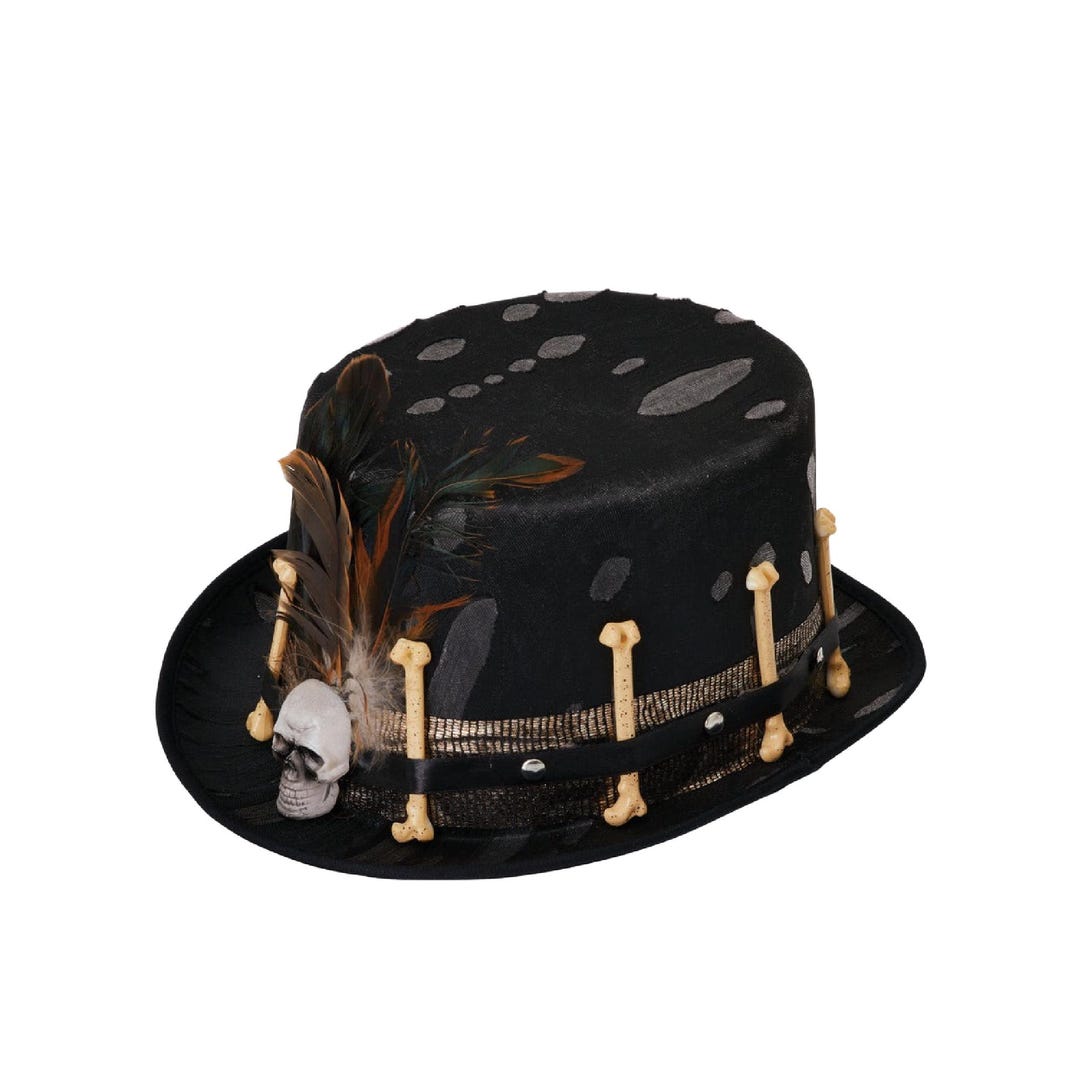 Voodoo Witch Doctor Hat, Halloween Hat, Voodoo Costume, Spooky Hat ...