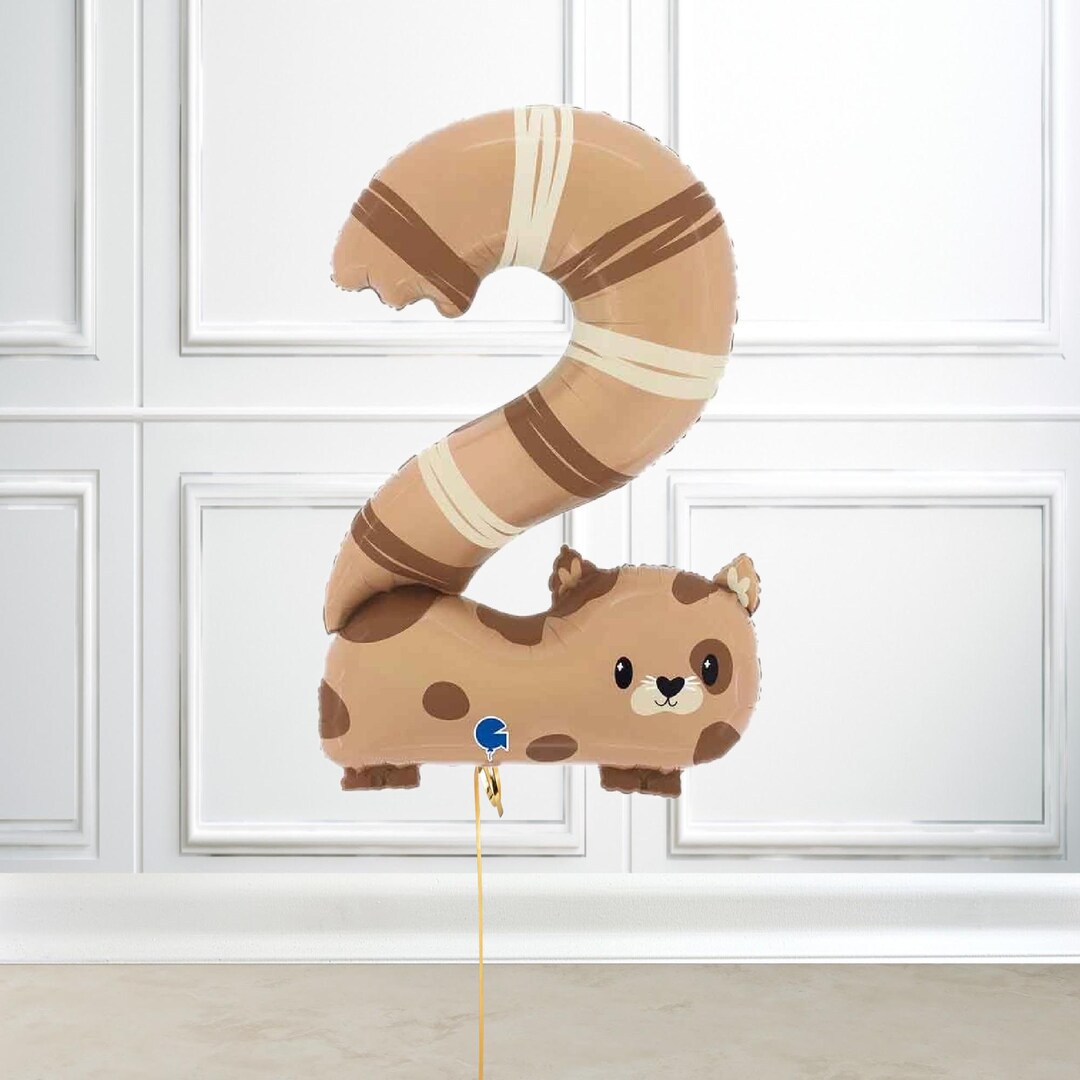 Cat Number 2 Foil Balloon: 2nd Birthday Party Decor - Etsy UK