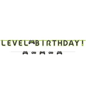 Level up Birthday Party Pack, Gamer Party Decorations, Gamer Birthday ...