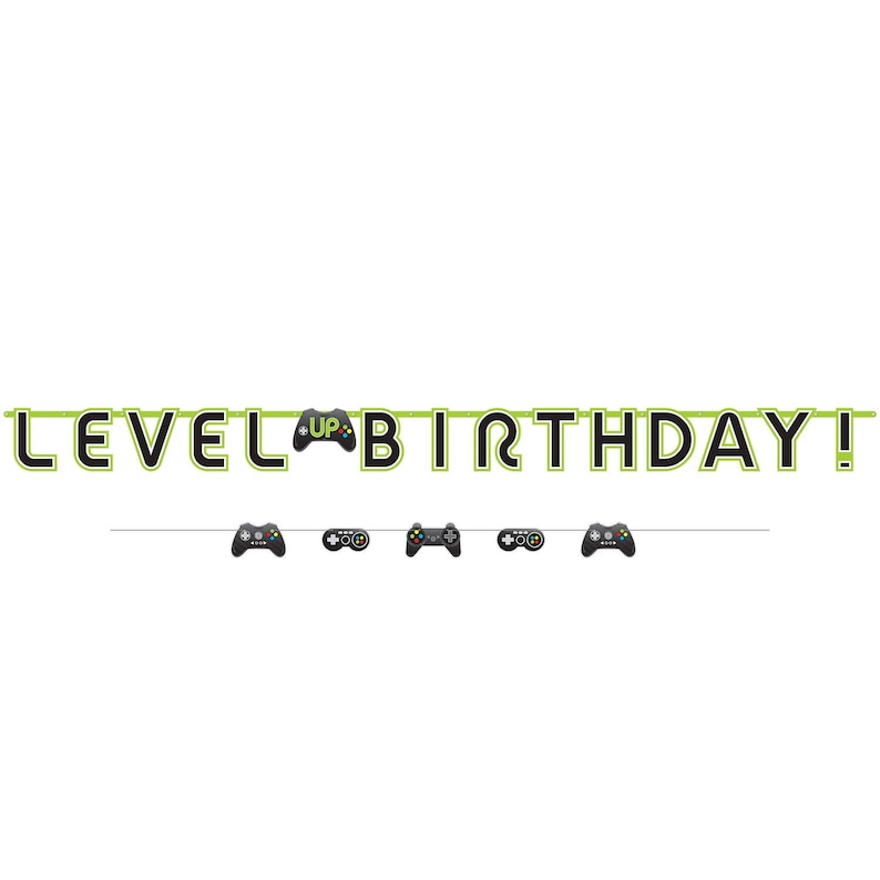 Level up Birthday Party Pack Gamer Party Decorations Gamer - Etsy UK