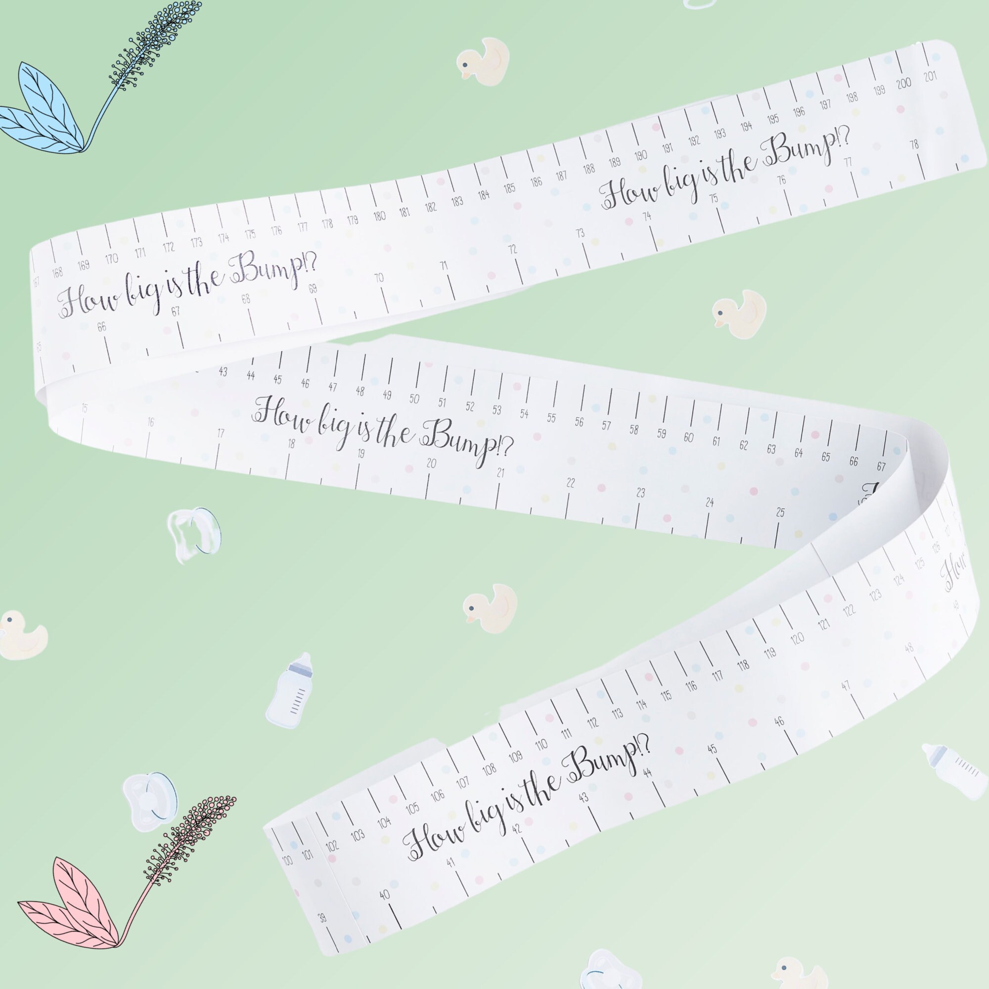 Measure the Bump Game Baby Shower Party Games Baby Shower - Etsy UK