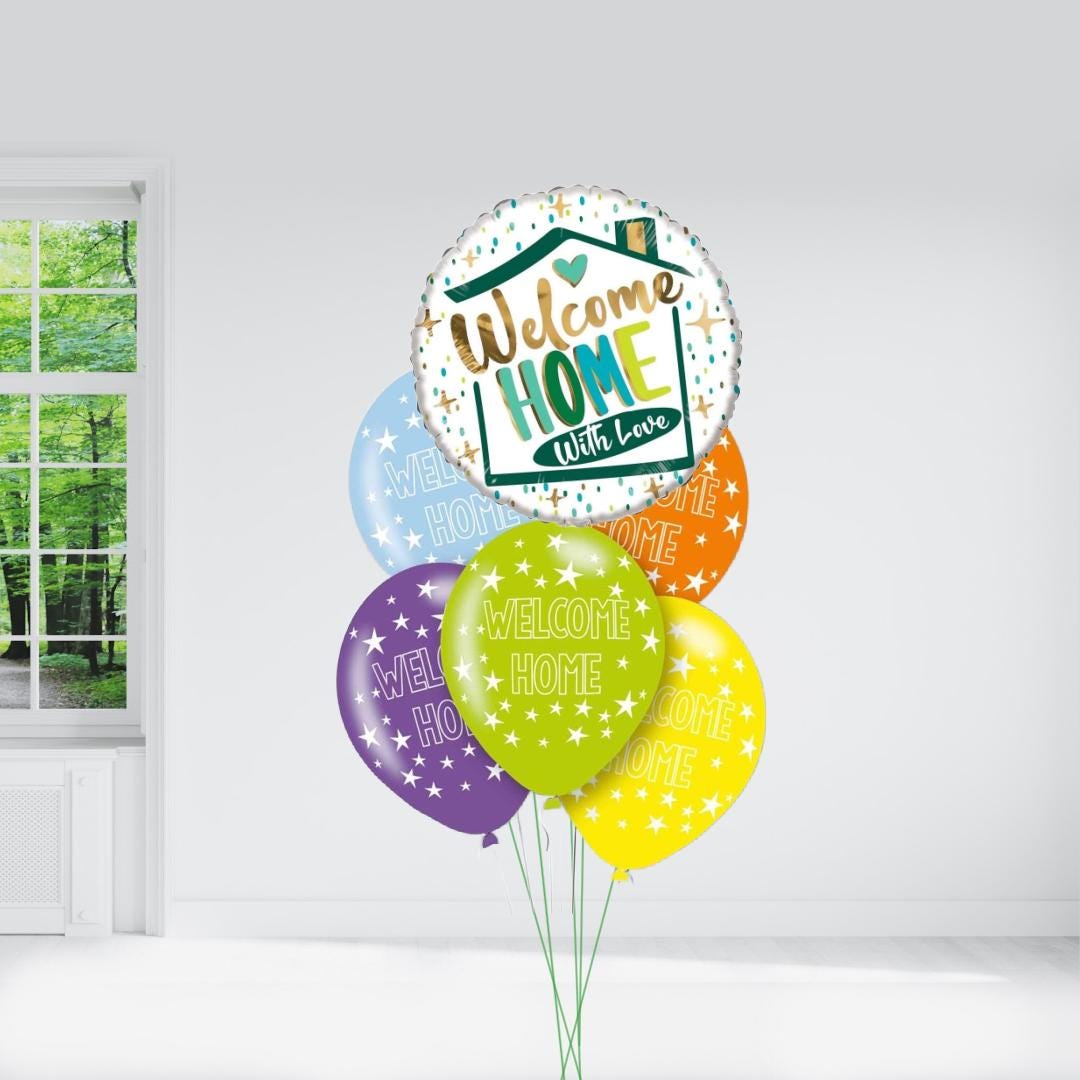 Welcome Home Balloon Bundle | Homecoming Decorations | Housewarming ...