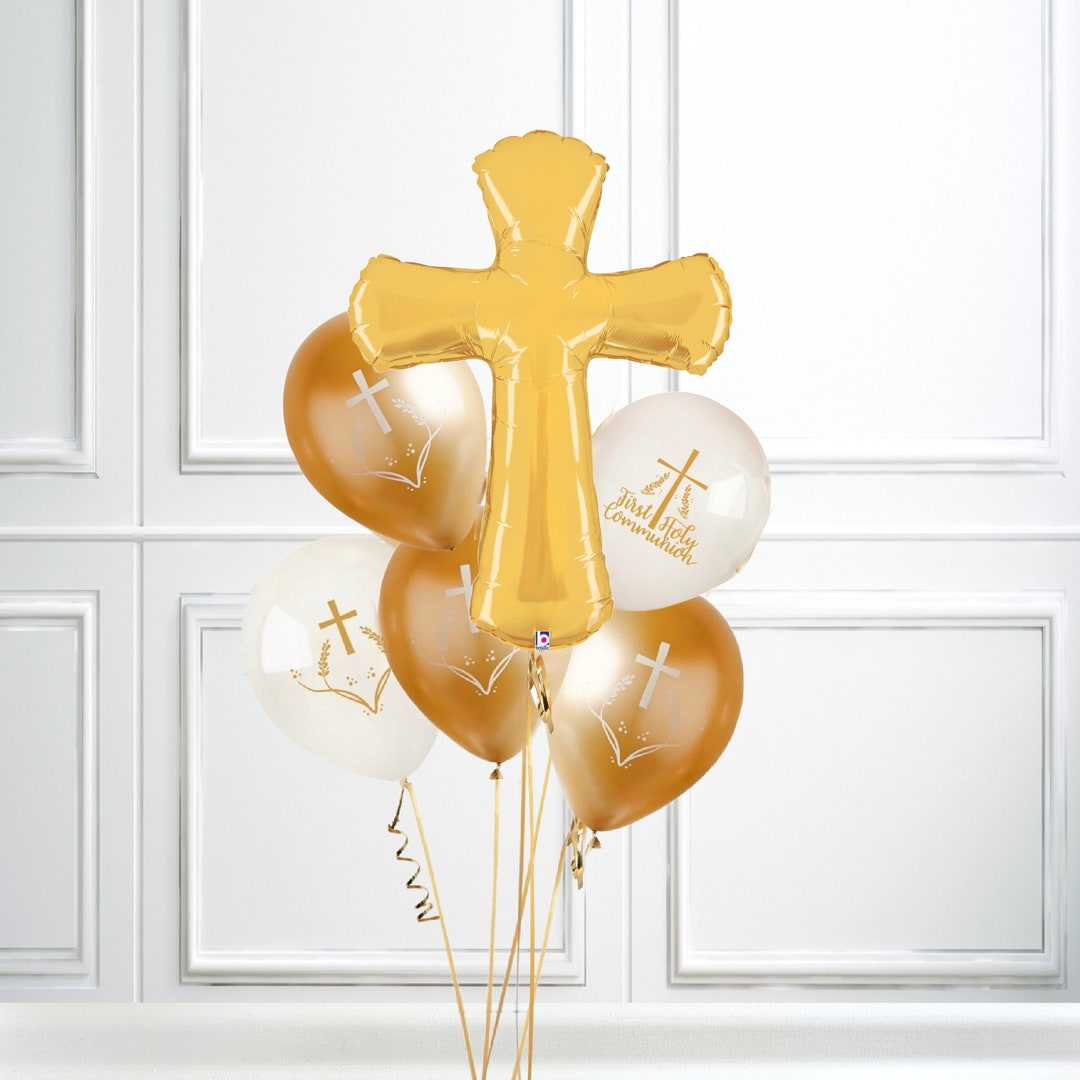 First Holy Communion Balloon Bundle Set, Communion Decorations ...