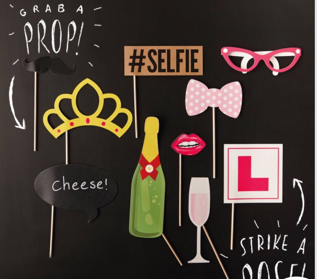 Hen Party Photo Booth Props, Bridal Shower Selfie Kit (10 Piece) - Etsy