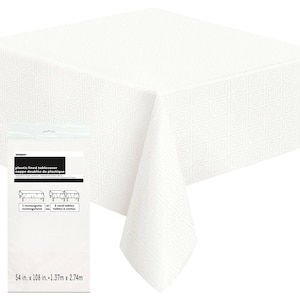 White Paper Table Covers 1.37m X 2.74m.(54 X 108") Paper Tablecloth ...