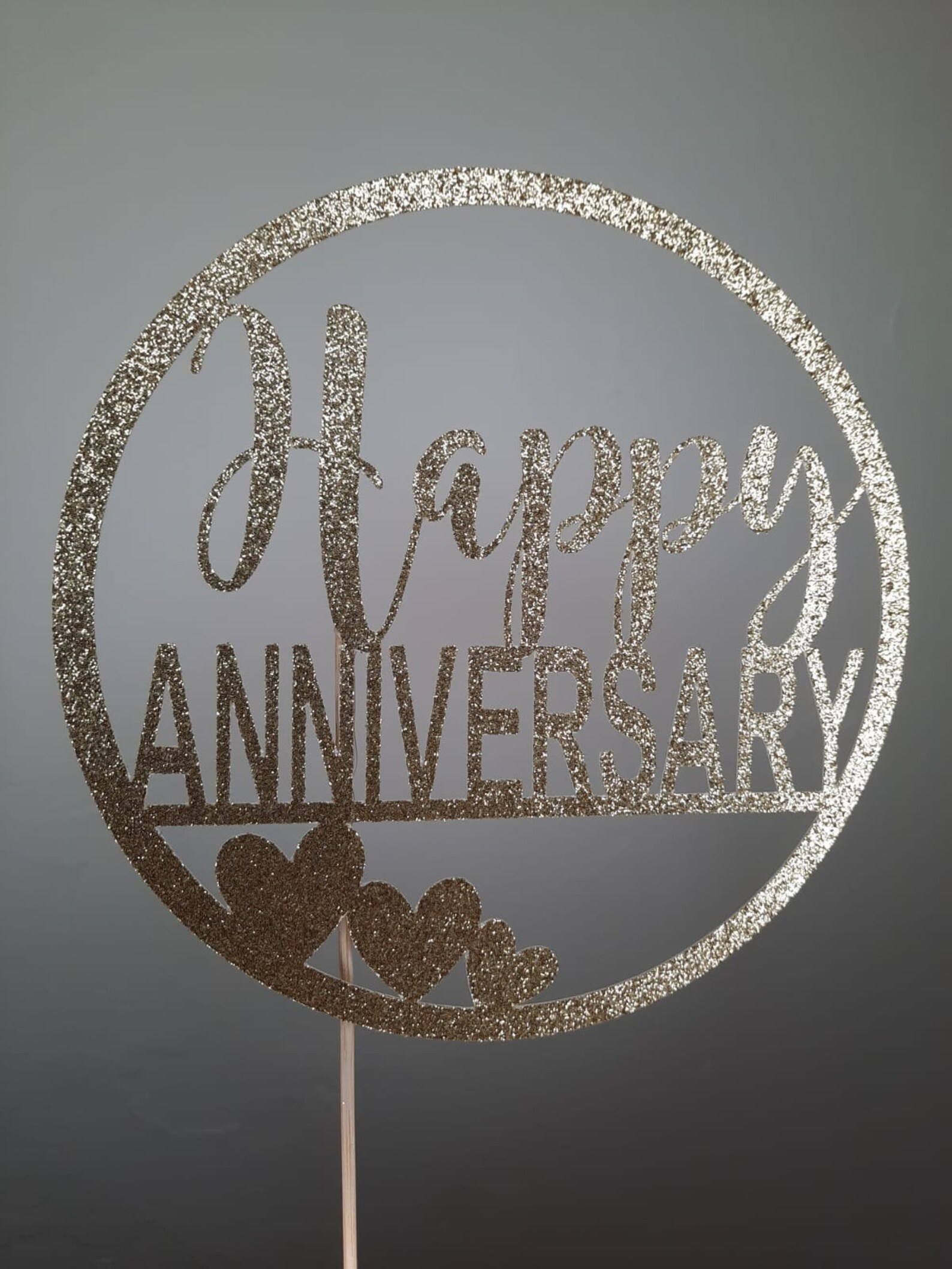 Happy Anniversary Cake Topper Anniversary Topper Wedding - Etsy