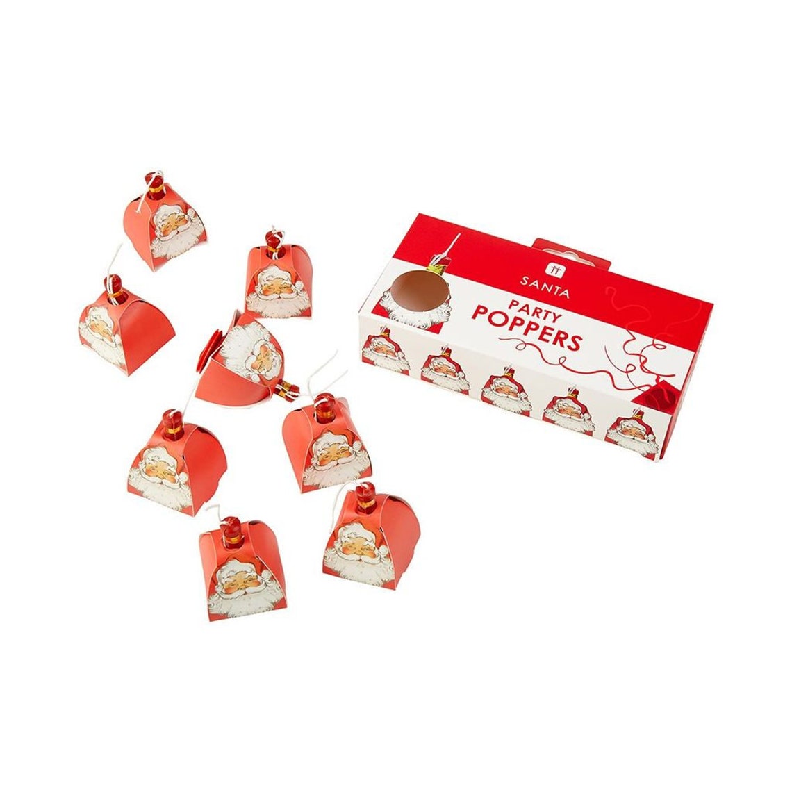 8 Santa Poppers Christmas Party Poppers Christmas Dinner - Etsy UK