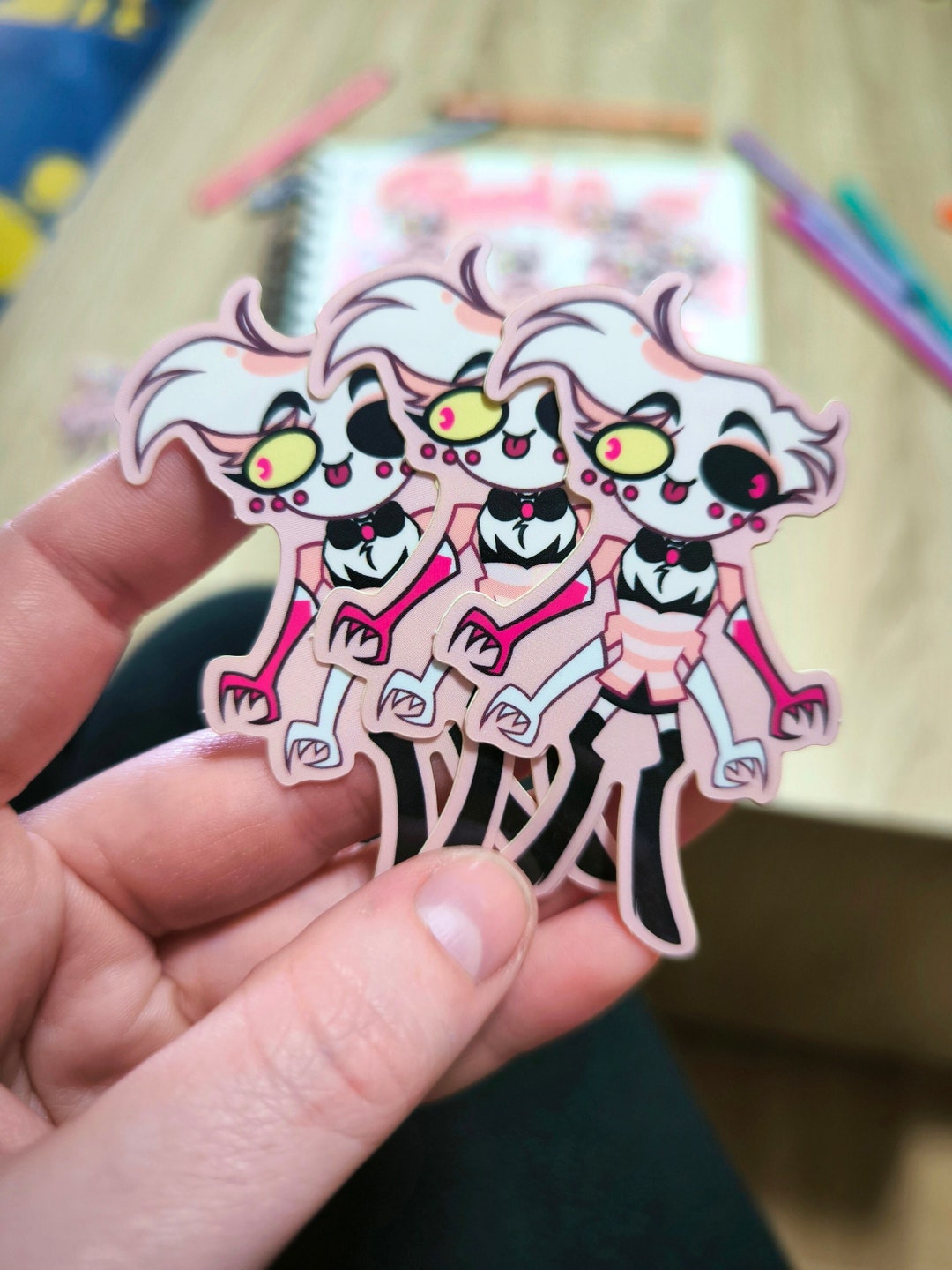Hazbin Hotel Derp Angel Dust Vinyl Sticker - Etsy