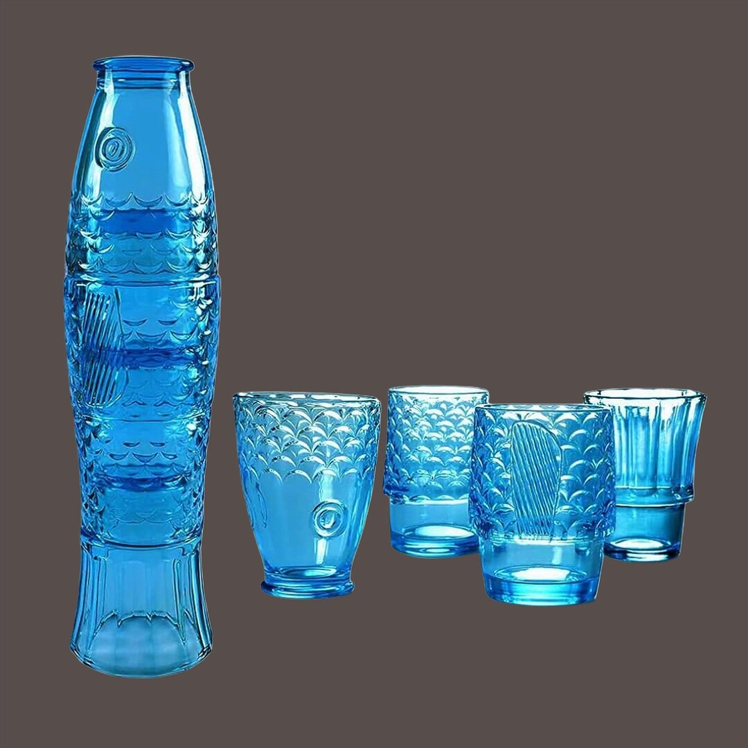 Koi Fish Stacking Glasses Set of 4 - Etsy