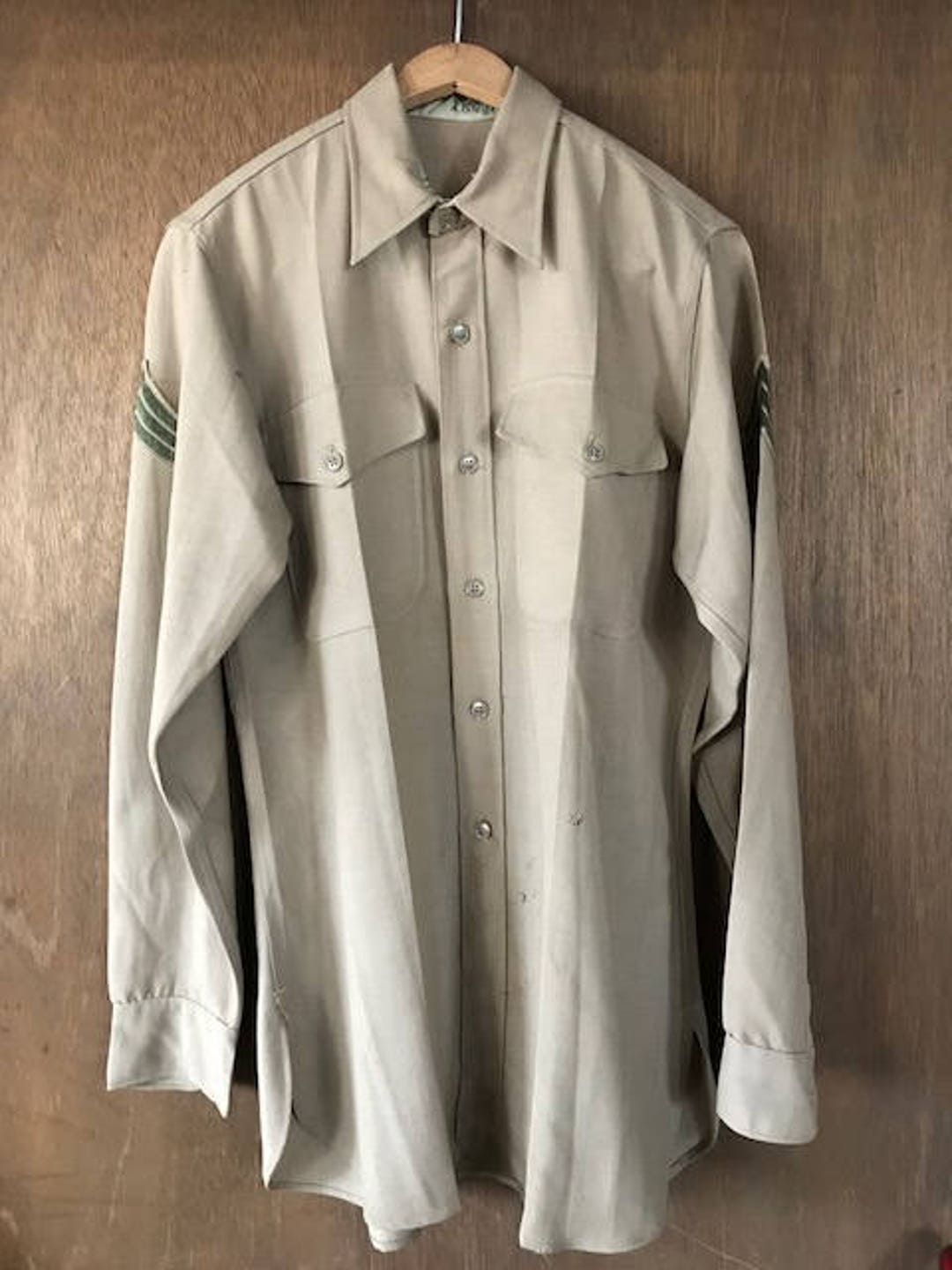 Original WWII U.S. Army Khaki Uniform Shirt - Etsy