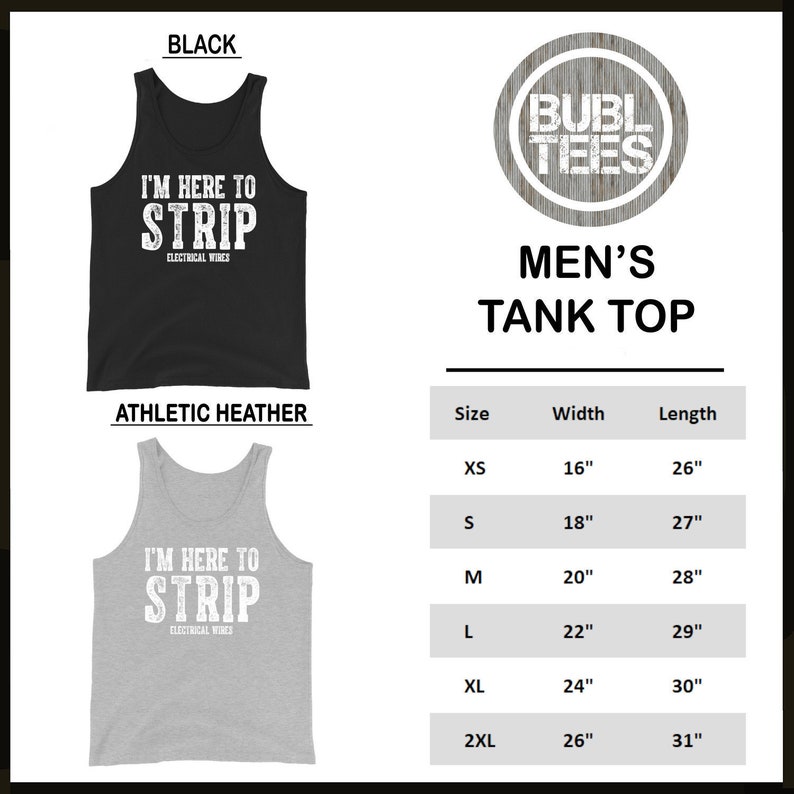 I'm Here to Strip Electrical Wires Electrician Shirt / Tank Top ...