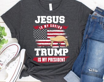 Jesus Trump Shirt - Etsy