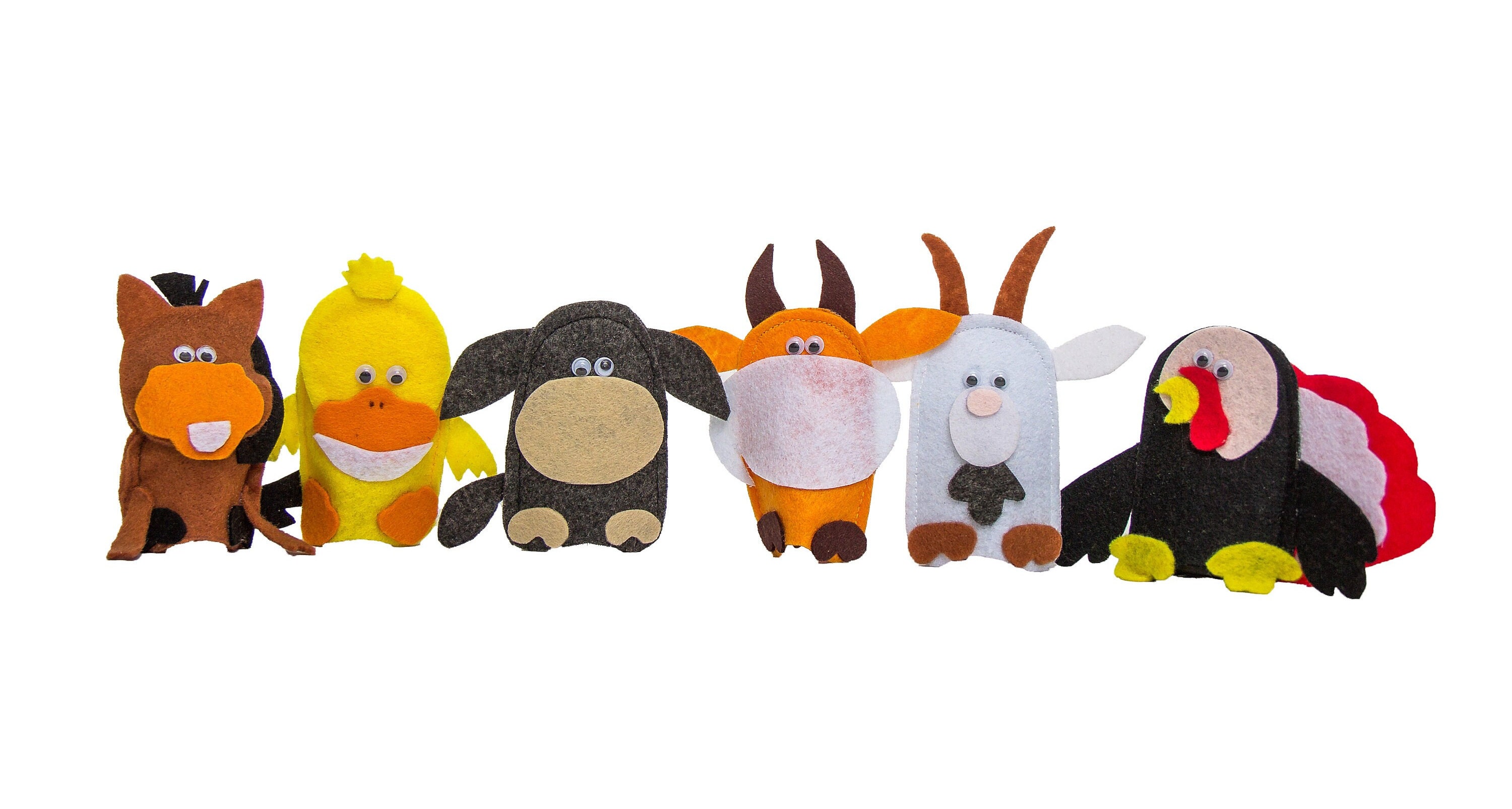 Soft Toy Animal Toy Finger Puppets Toddler Toys Zoo Animals Farm ...