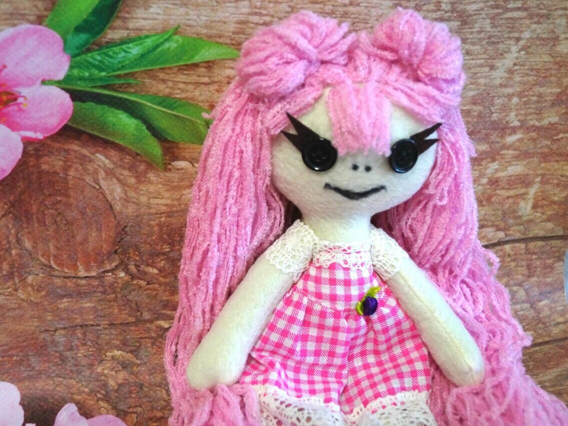 Toy Doll Pink Doll Doll for Girl Cute Toy Doll Clothes Doll Gift Gift ...