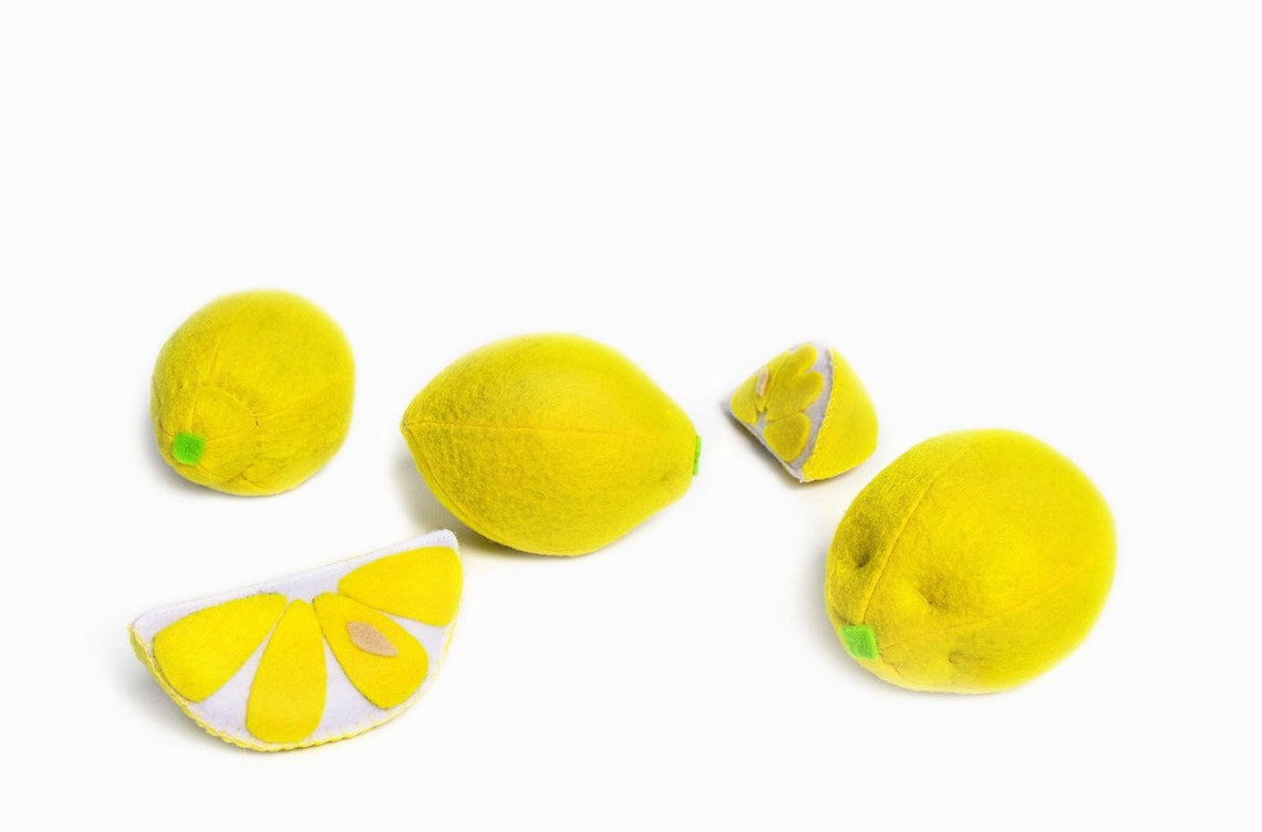 Kitchen Gift Lemon Toy Lemon Soft Gift Yellow Fruit Citrus Lemon Toy ...