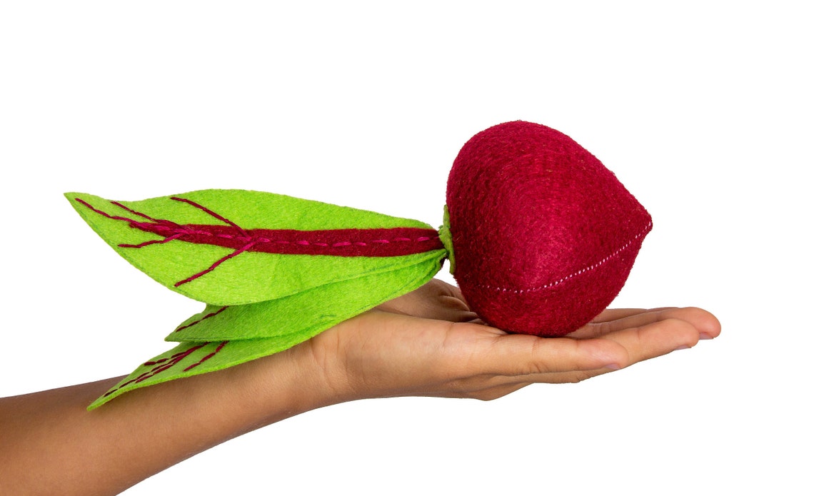 Soft Toy Stuffed Toy Felt Toy Toy Vegetable Beetroot Montessori Toy ...
