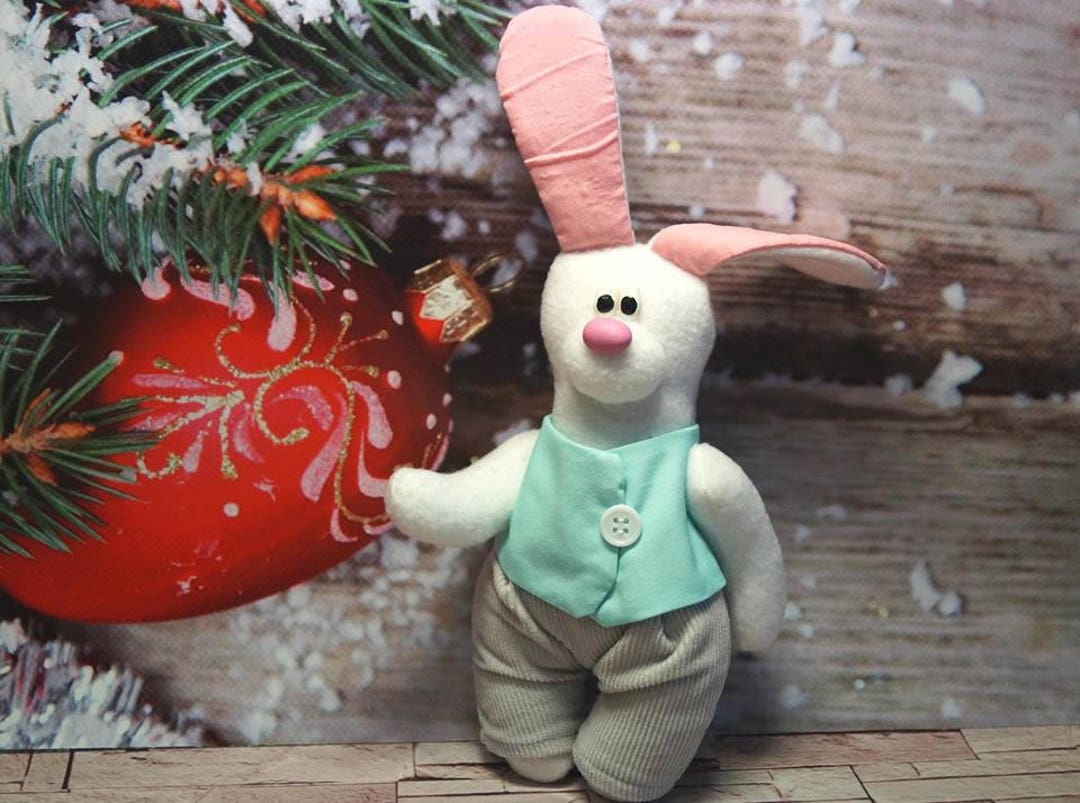 Toy Rabbit Animal Rabbit Baby Rabbit Toy Clothing Playing Toy - Etsy