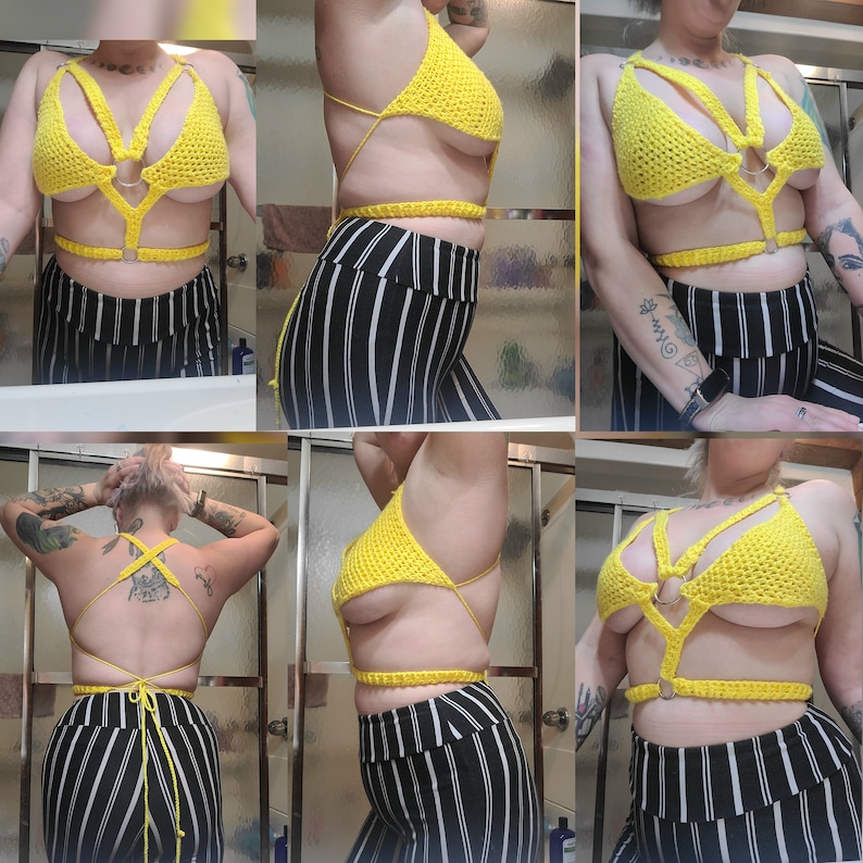 Instant Download: Harness Top Crochet Pattern by Harlot Handmade - Etsy