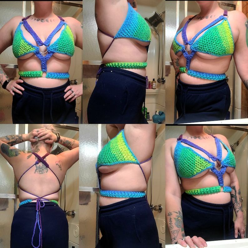 Instant Download: Harness Top Crochet Pattern by Harlot Handmade - Etsy