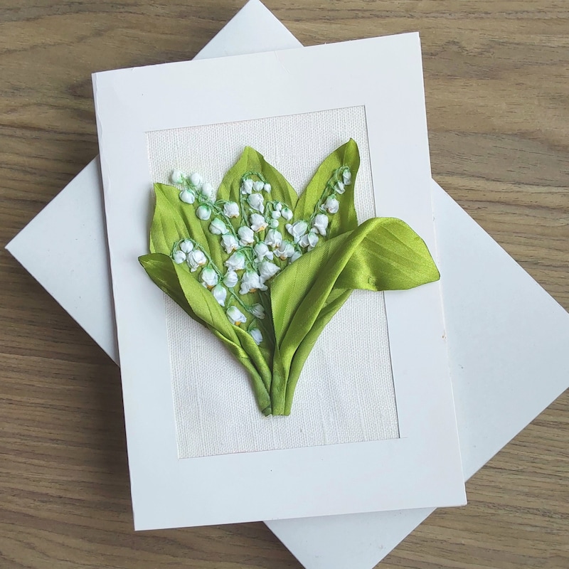 Embroidered Postcard - Etsy