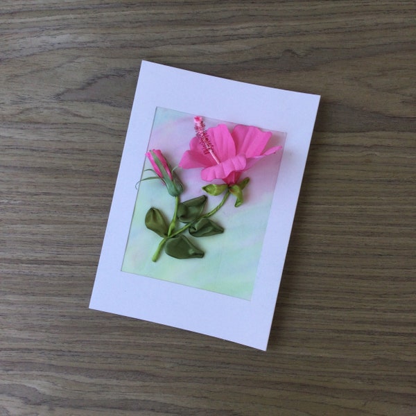 Embroidered Postcard - Etsy