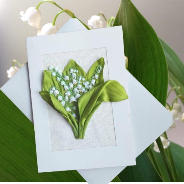 Embroidered Postcard - Etsy