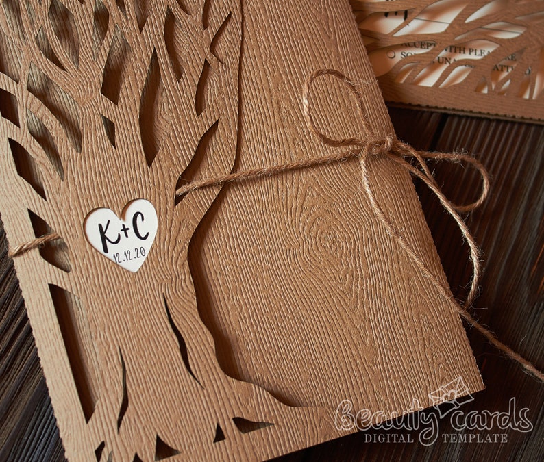 Laser Cut Invite Template