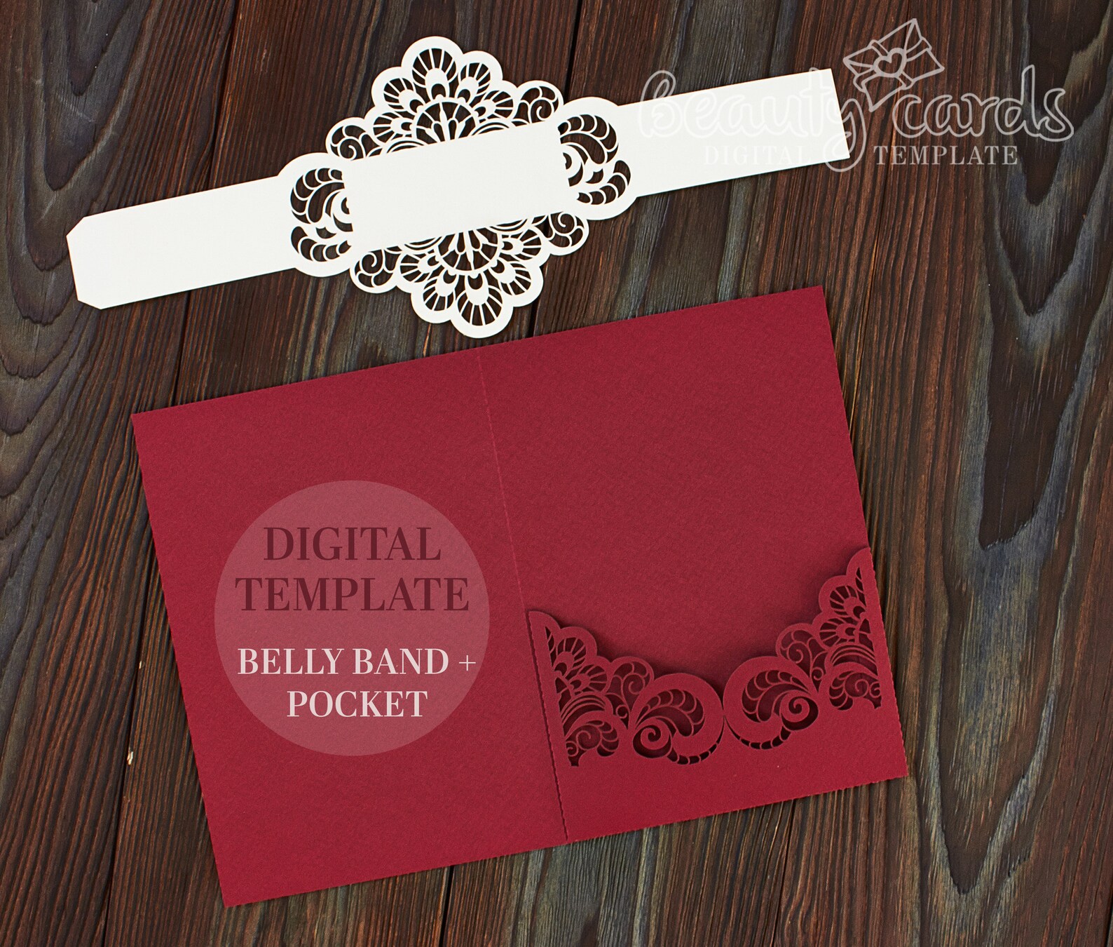 Belly Band Invitation Template