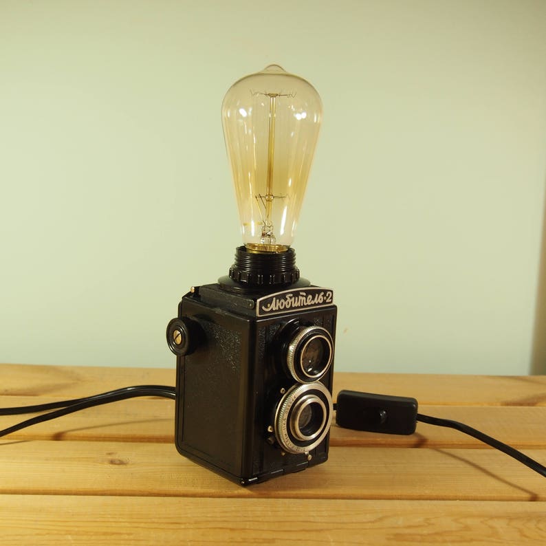 Vintage Camera Lamp antique recycled upcycled wedding | Etsy