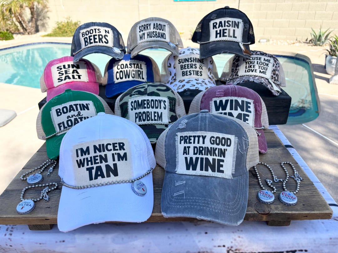 Baseball Trucker Hat, Tattered Hat, Patch Hat, Baseball Hat, Vacation ...