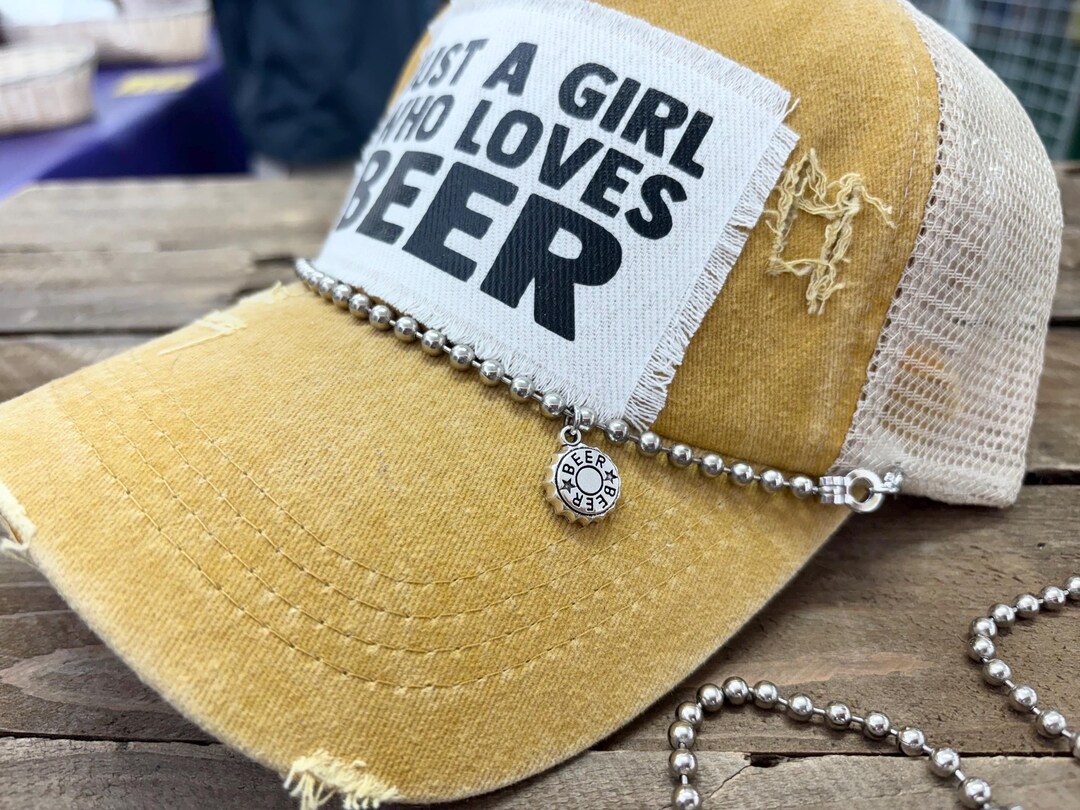 Hat Chain, Trucker Hat Accessory, Beer, Baseball Cap Hat Chain ...
