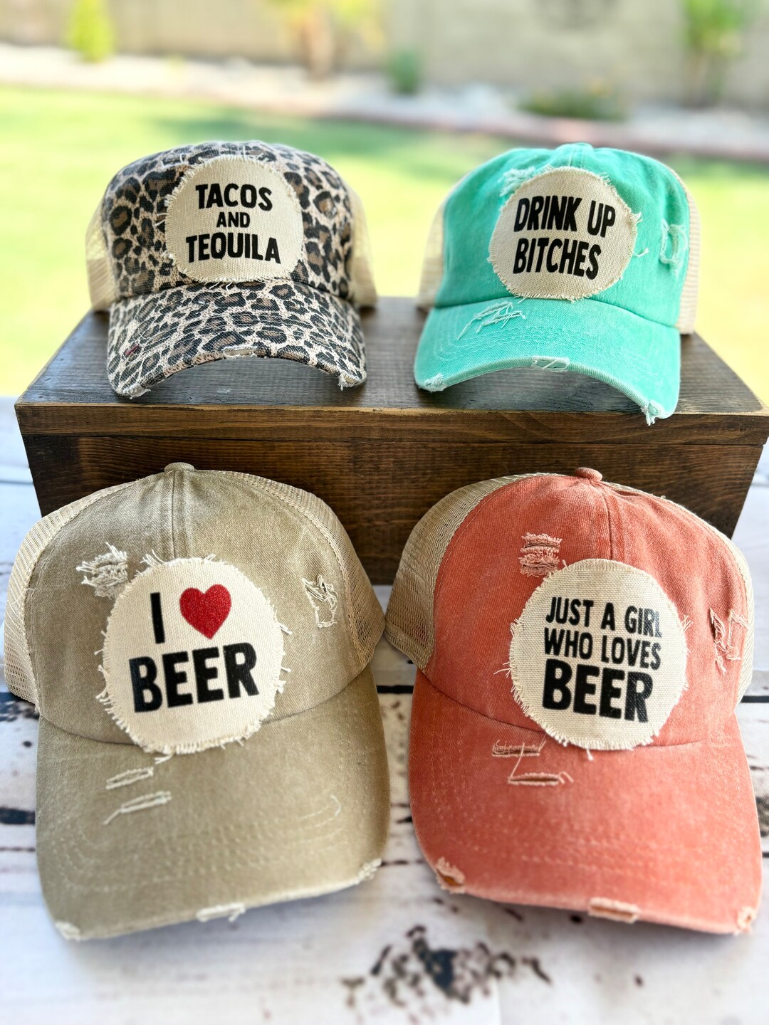 Custom Patch Hat, Raggy Patch Hats, Tattered Hat, Baseball Hat, Girls ...