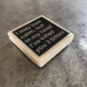 I May Look Calm Magnet Teacher Magnet Office Magnet Work - Etsy