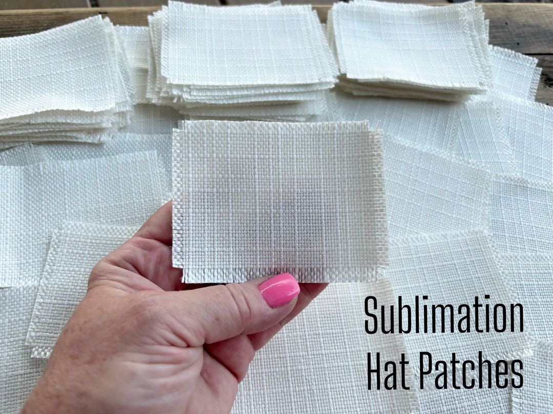 Blank Polyester Sublimation Hat Patch: DIY Raggy Tattered Patch ...