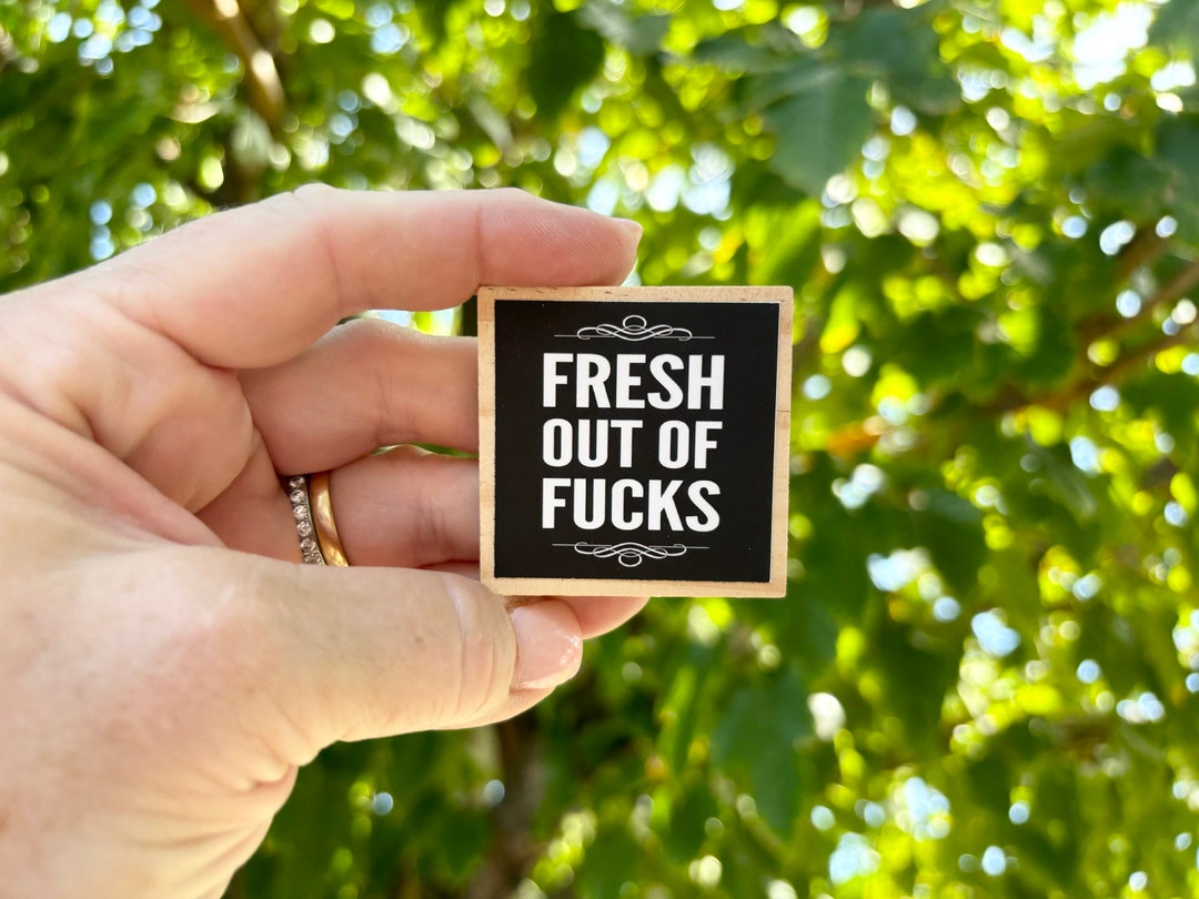 Fuck Magnet, Fresh Out of Fucks, Fuck Kitchen Magnet, College Magnet ...
