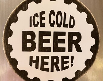 Round Beer Sign - Etsy