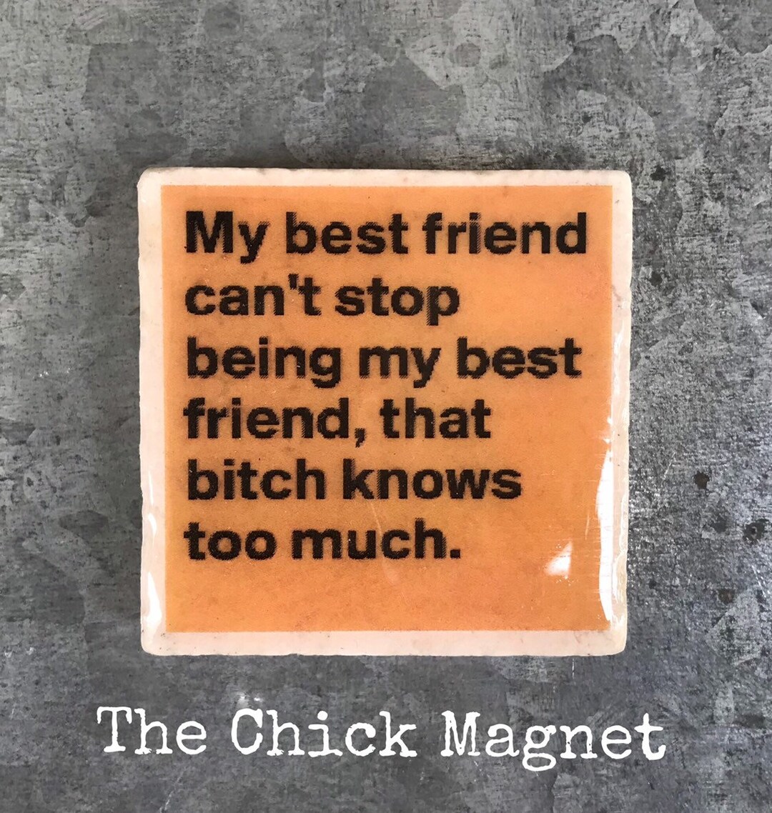 Best Friends Kitchen Magnet, Inspirational, Girlfriend Magnet, Girl ...