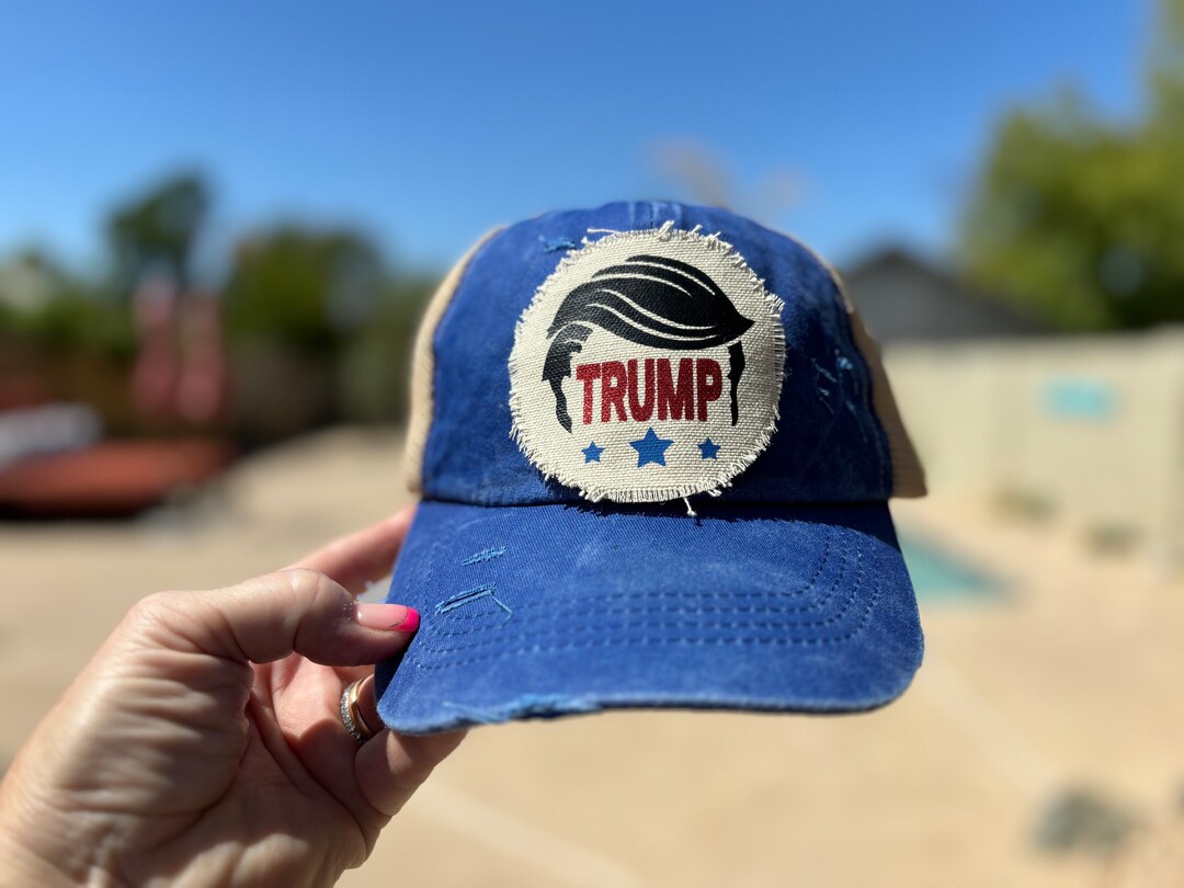 Trump Hat, Tattered Hat, Patch Hat, Original Gangster Trump Hat, Make ...