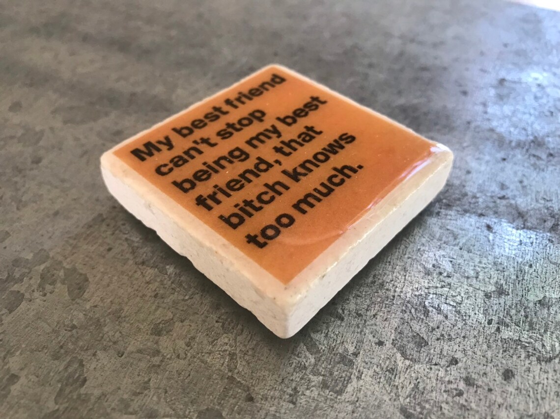 Best Friends Kitchen Magnet Inspirational Girlfriend Magnet | Etsy