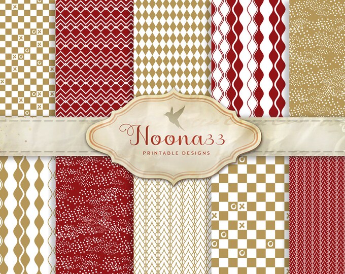 Printable Digital Collage Sheet 8.5x11 Inch Digital Paper Pack Brown ...