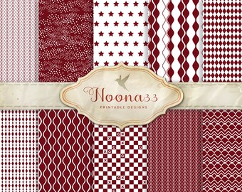 Printable Digital Collage Sheet 8.5x11 Inch Digital Paper Pack Brown ...