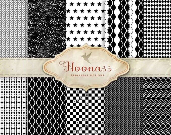 Printable Digital Collage Sheet 8.5x11 Inch Digital Paper Pack Brown ...