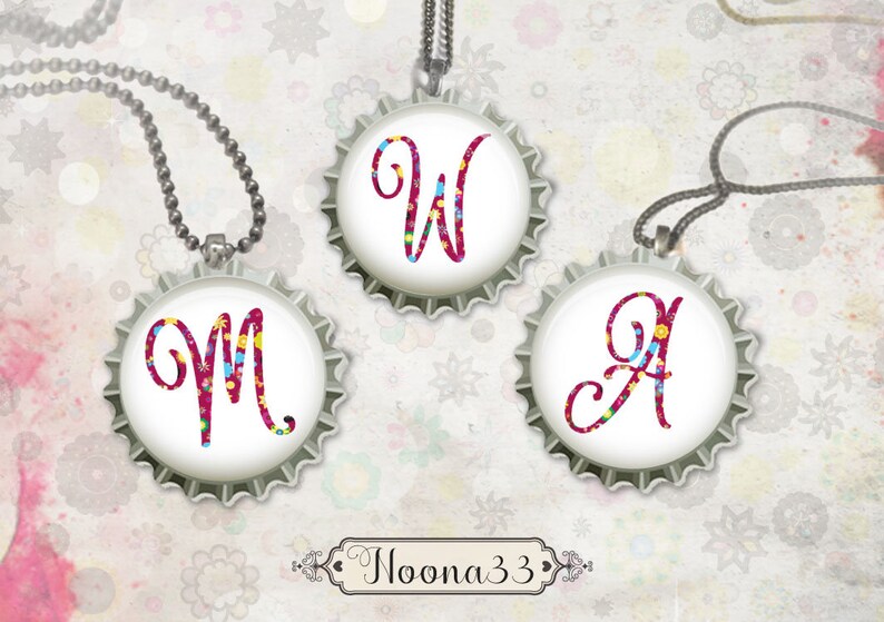 INSTANT DOWNLOAD Printable Images With Initials for Girls. - Etsy