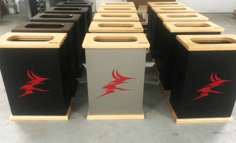 Custom Trash Can Set of 10 | Etsy