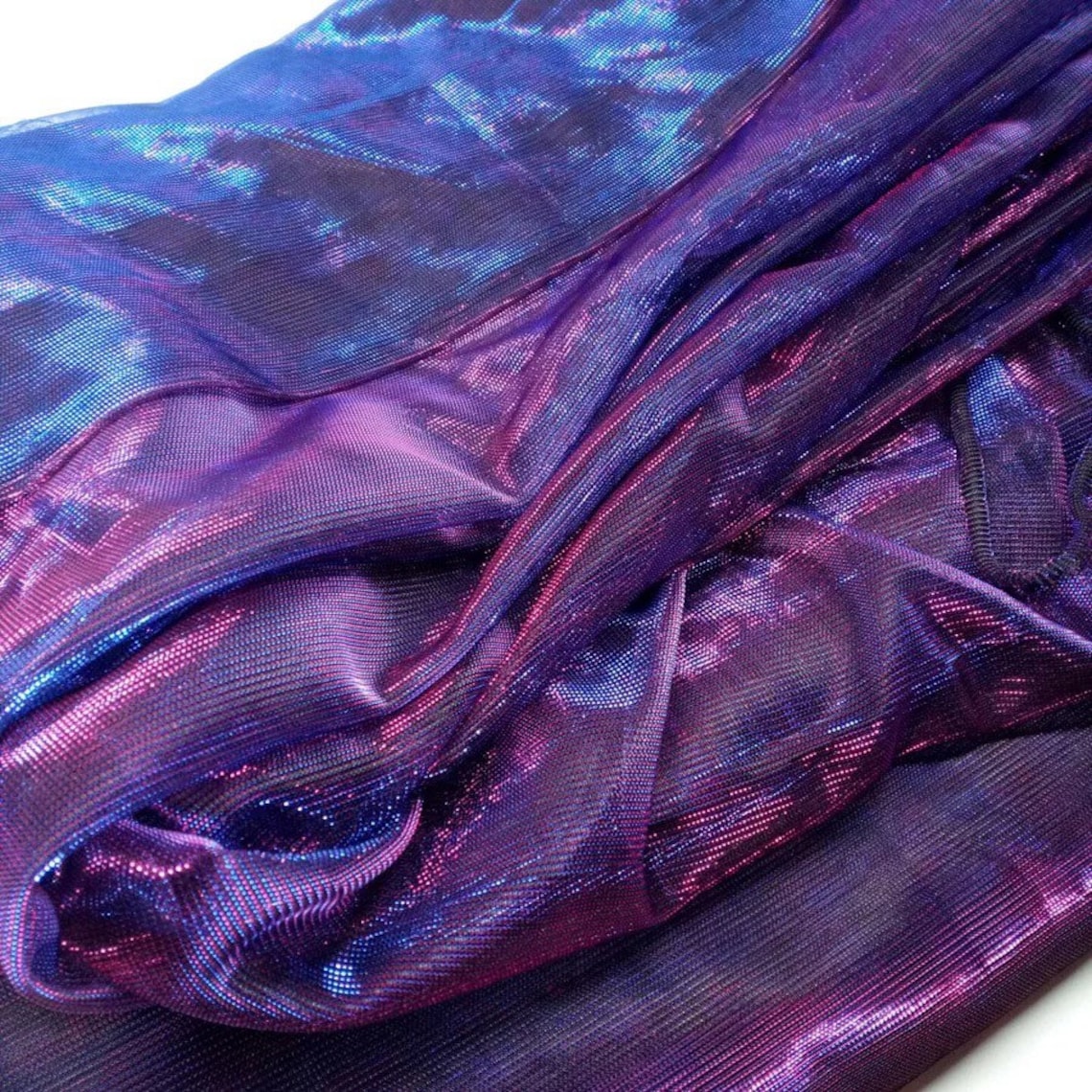 Zwei Ton reflektierende dehnbare Mesh Stoff Pulver Glitter | Etsy