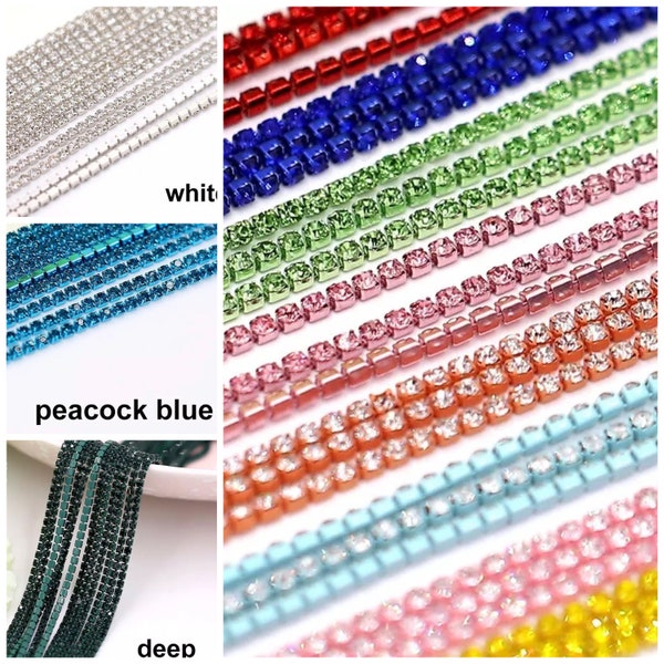 Rhinestone Chain - Etsy