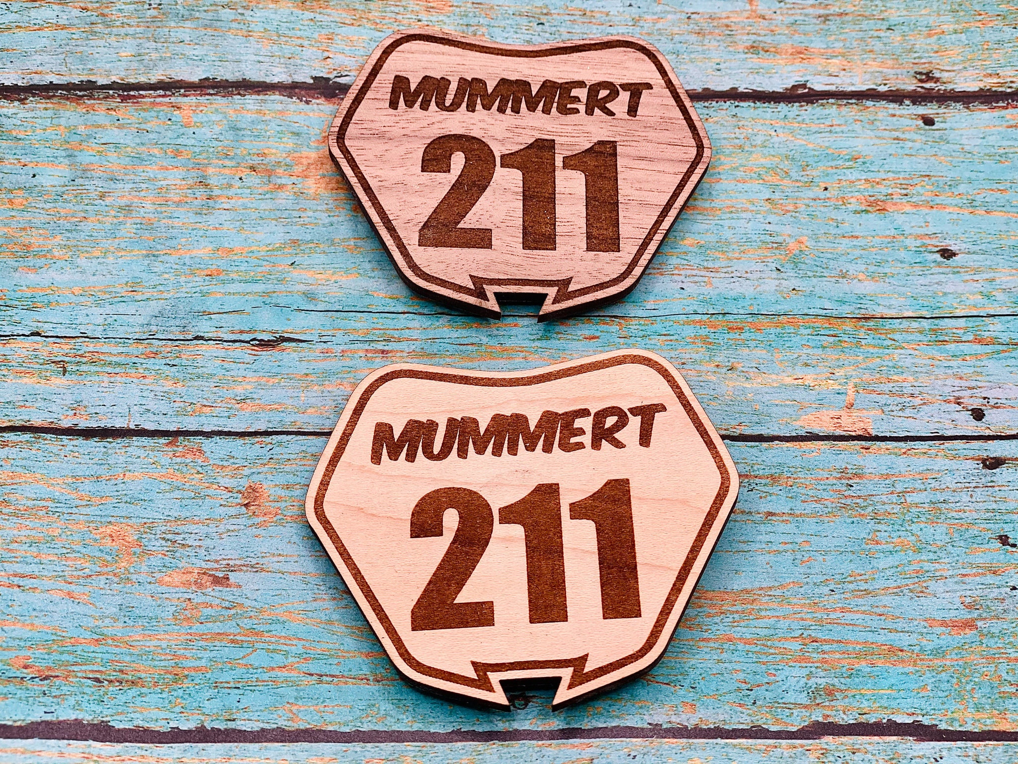 Wood Number Plate Magnet Custom Refrigerator Magnet | Etsy