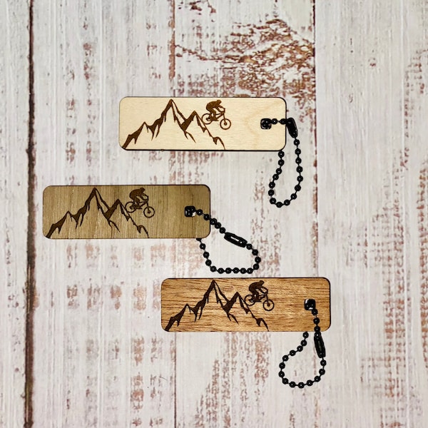 Mountain Bike Keychain - Etsy
